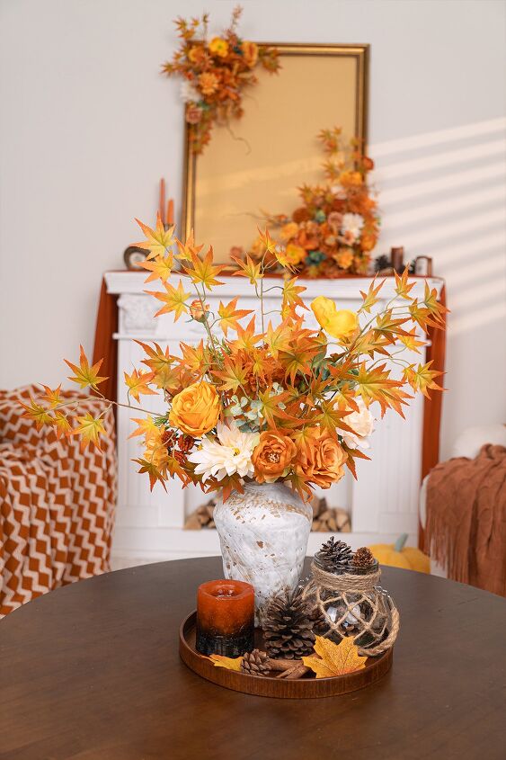 Cozy Fall Decor Collection With Faux Flowers