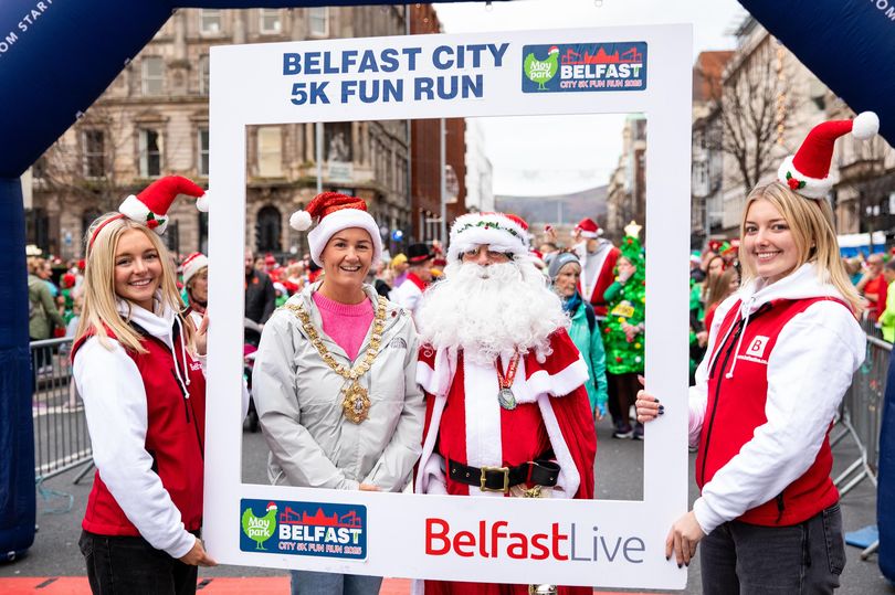 Belfast runners getting in the festive spirit at the Moy Park City 5k ...