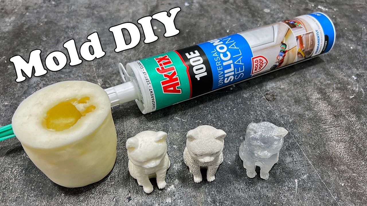 Create a Volumetric Silicone Mold with Sealant and Starch – Easy DIY