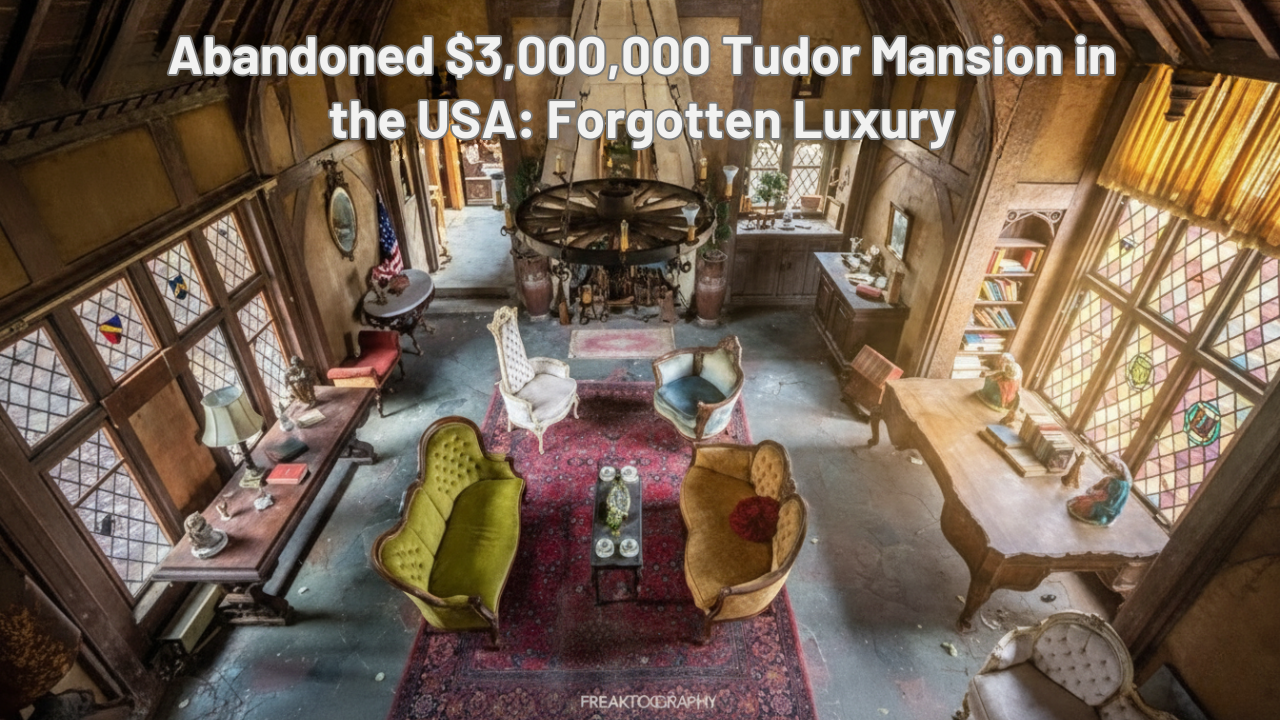 Abandoned $3,000,000 Tudor Mansion in the USA: Forgotten Luxury