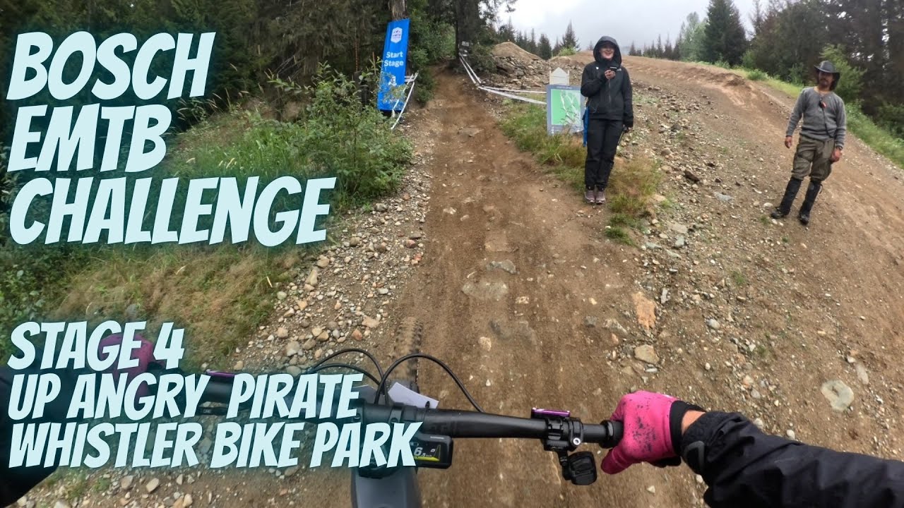 Crankworx EMTB Challenge – Climbing the Angry Pirate Stage 4