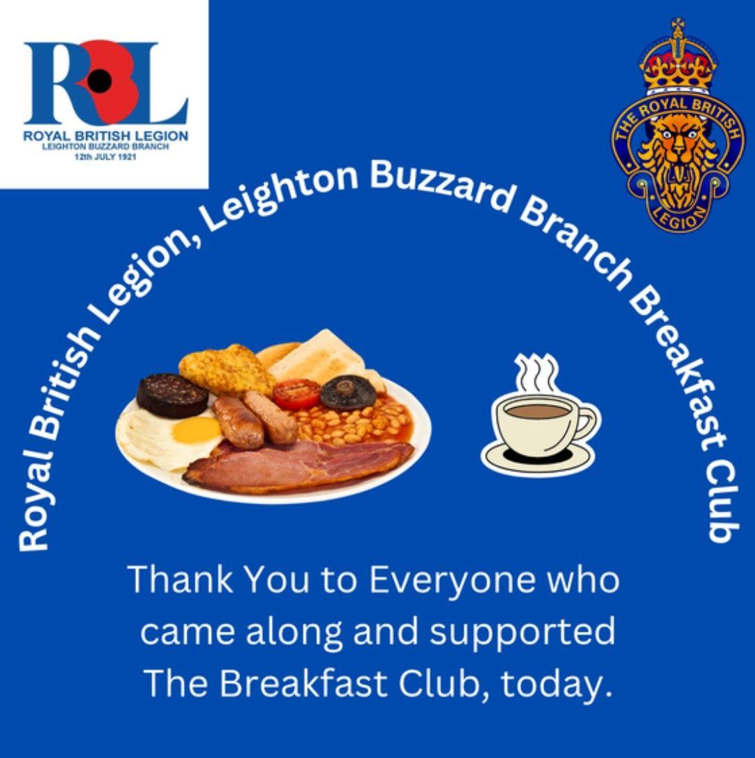 Leighton Buzzard branch of the RBL conclude Breakfast Club