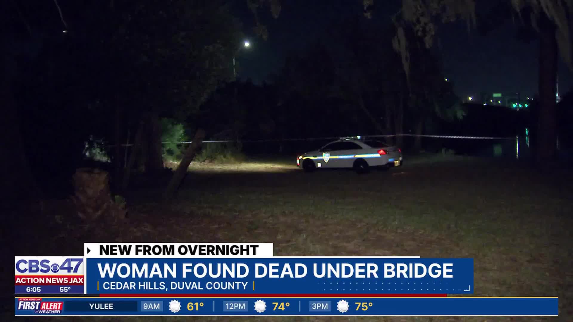 Woman’s body found under bridge on Jacksonville’s Westside