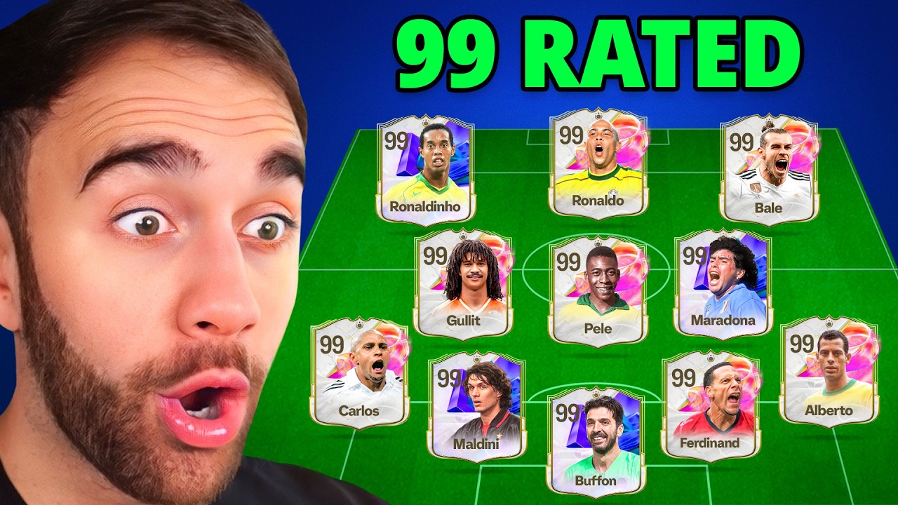 Building the first ever 99-rated icon team in FC 24 | Ultimate discard ...