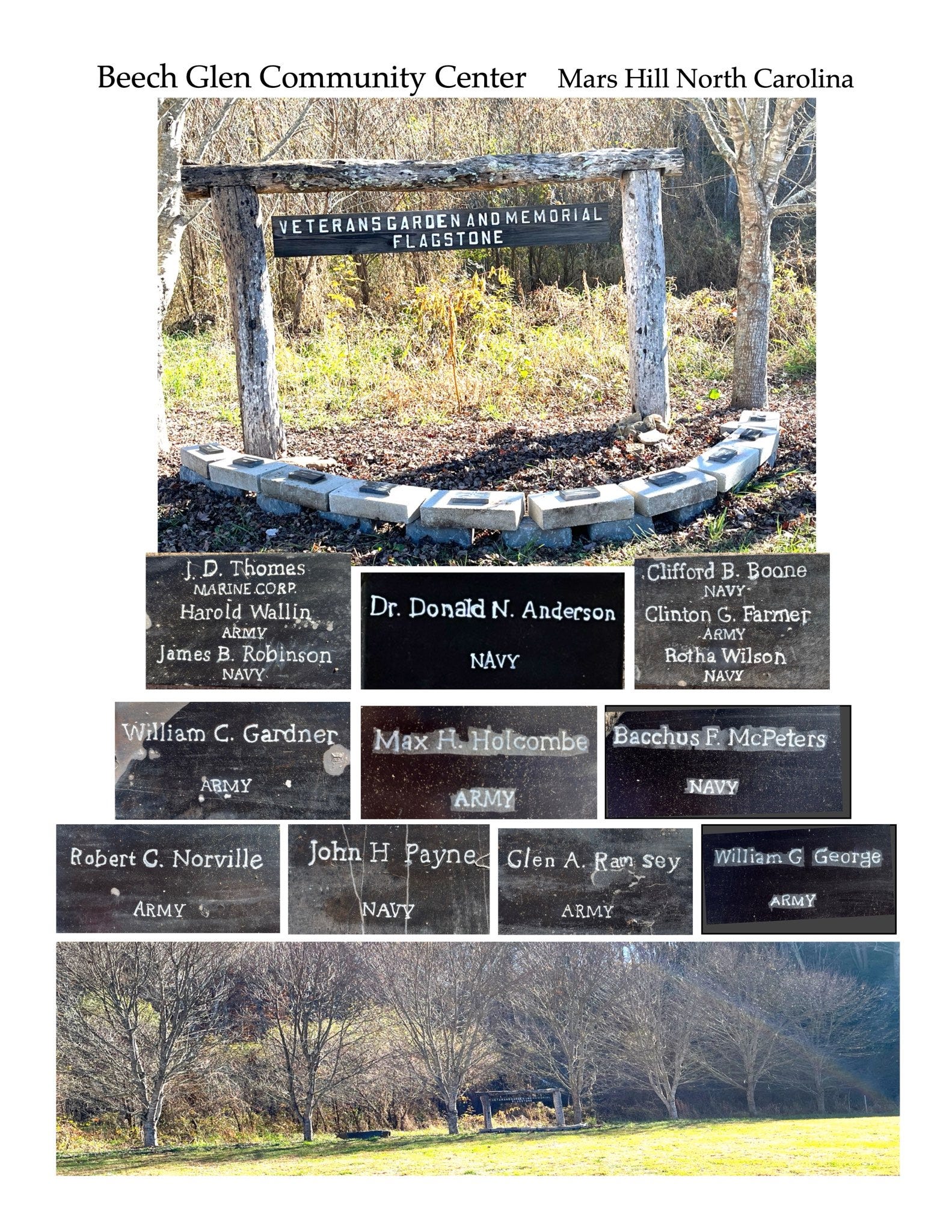 Mars Hill couple helps revitalize Veterans Garden and Memorial project