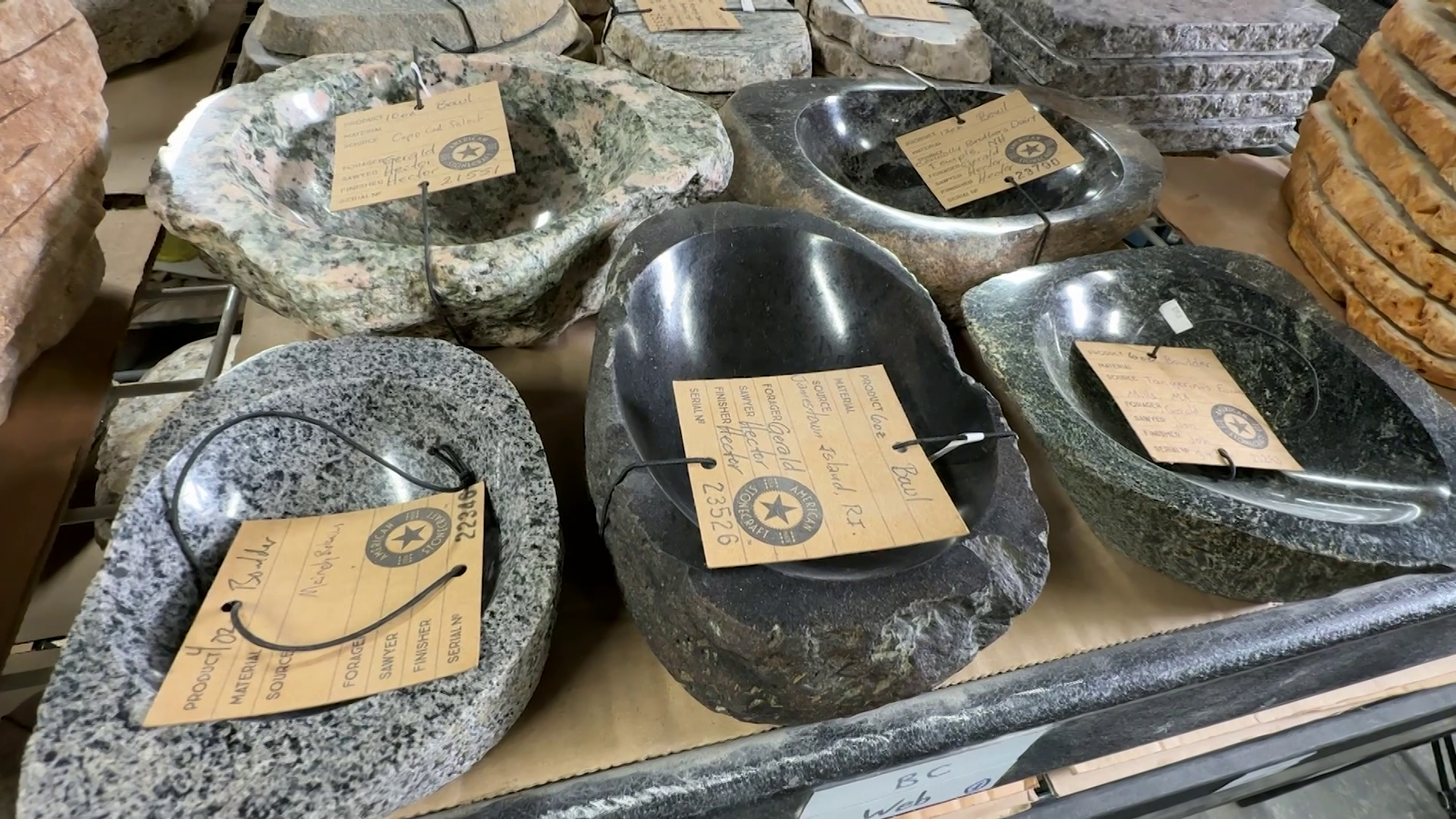 Stone walls repurposed to reveal beautiful products for Mass. homeware ...