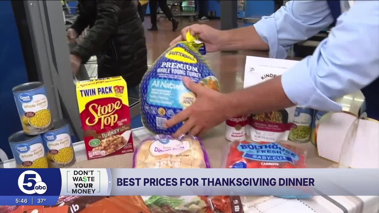 Best prices for Thanksgiving dinner