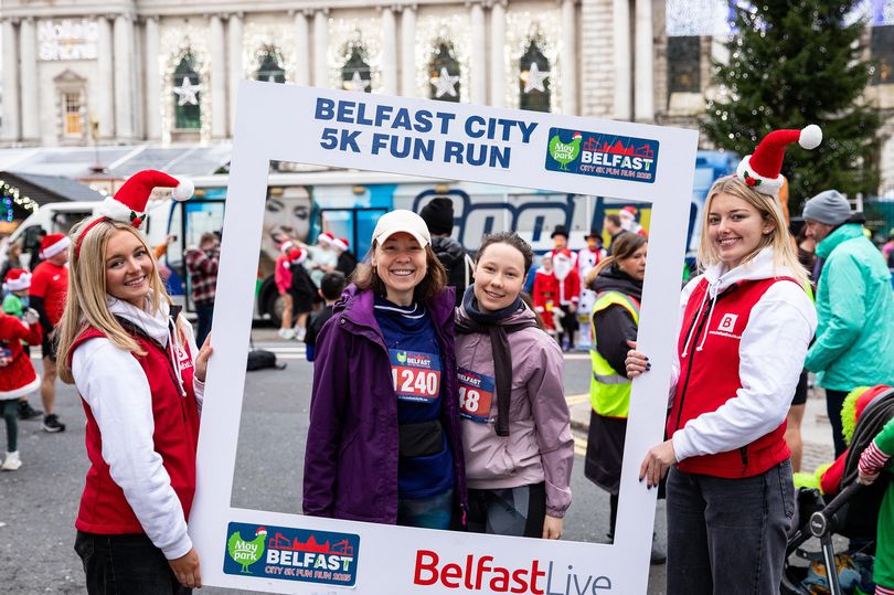 Belfast runners getting in the festive spirit at the Moy Park City 5k ...