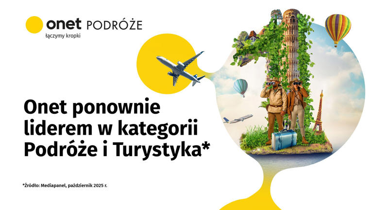Onet na pozycji lidera w kategorii podróże i turystyka