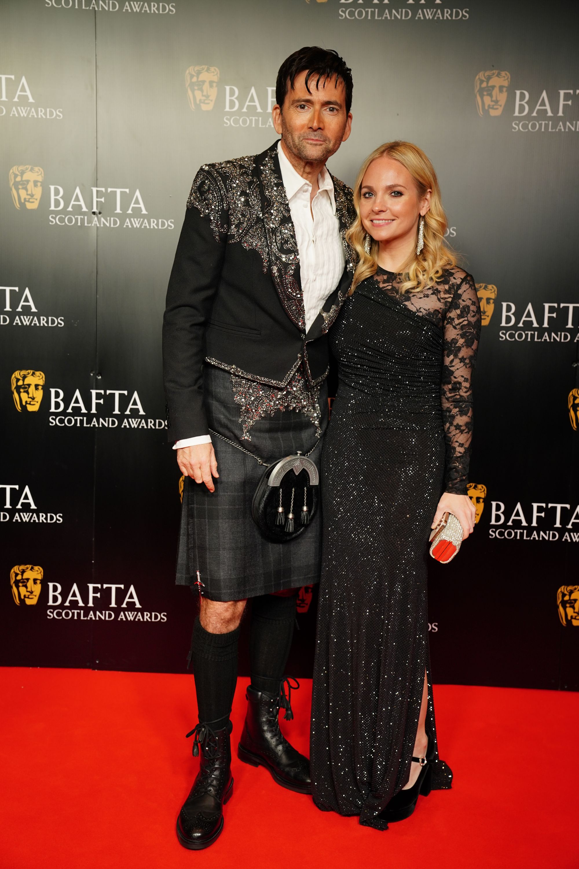 David and Georgia Tennant put on united front after death threats