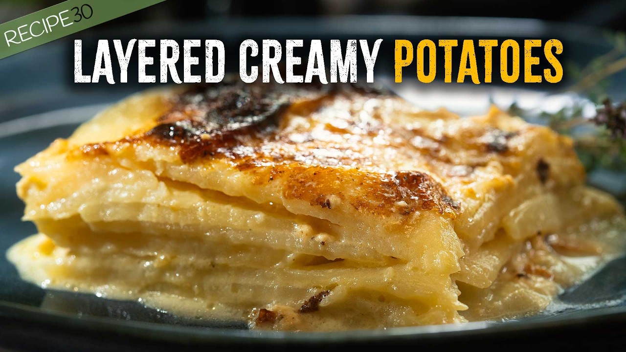 The creamiest French potato bake ever made - potato dauphinoise