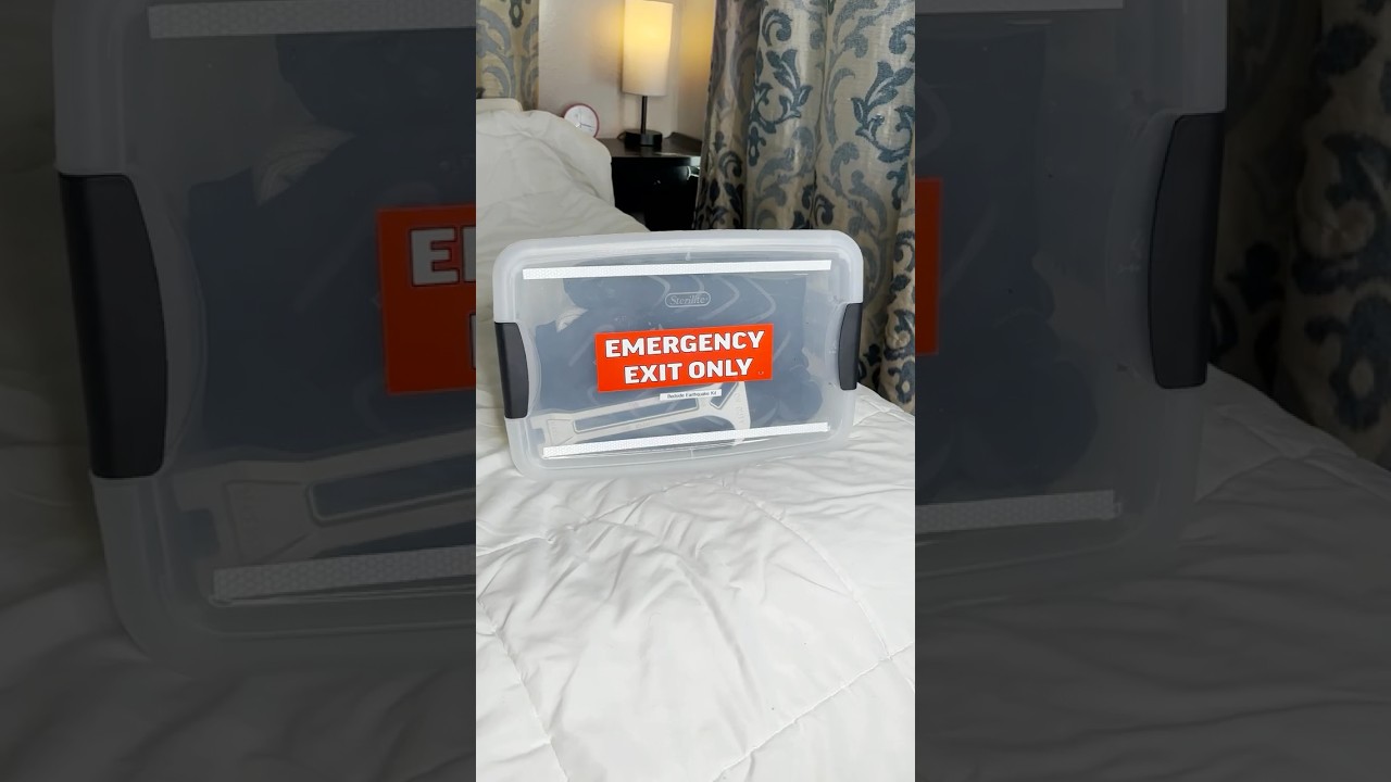 Build a bedside earthquake kit in 60 seconds