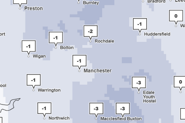 Met Office weather maps show when snow will hit Greater Manchester this ...
