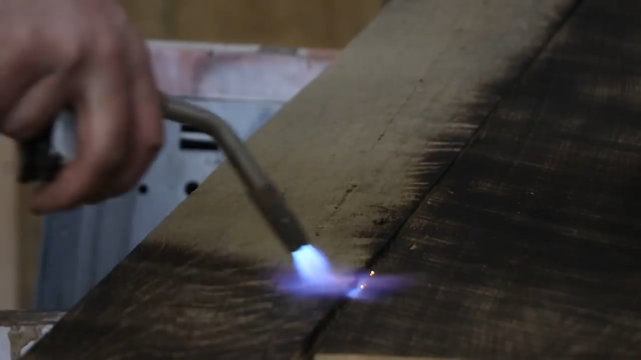How He Uses Fire to Create Stunning Wood Finishes