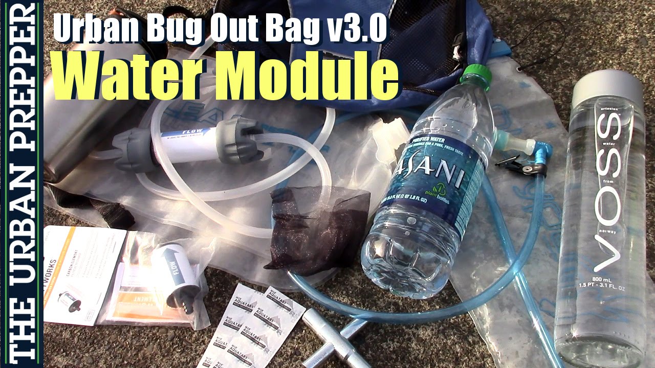 Designing a water module for urban bug out bag v3.0