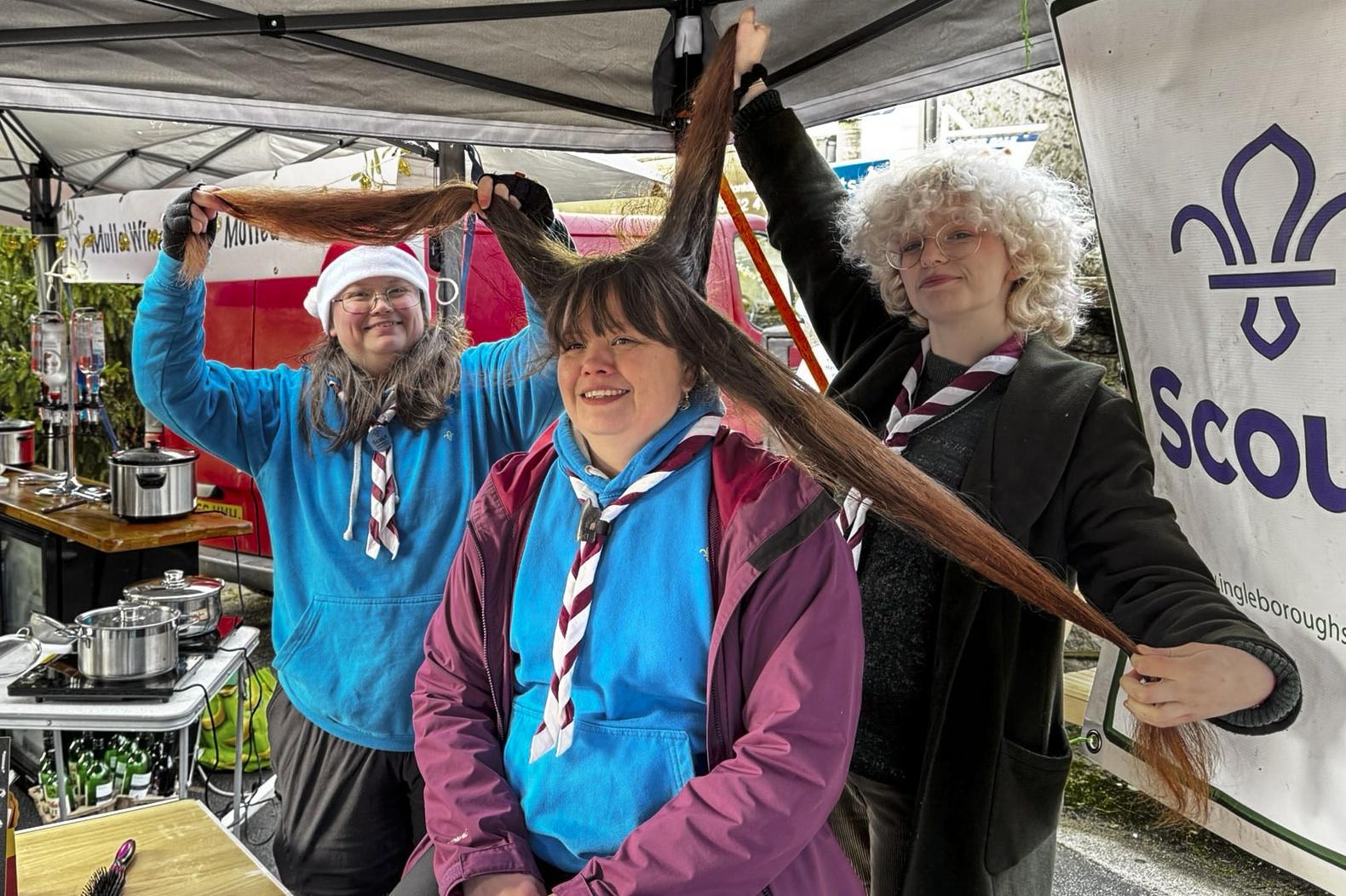 Beaver leader chops off her long locks in aid of Ingleton Scouts Group