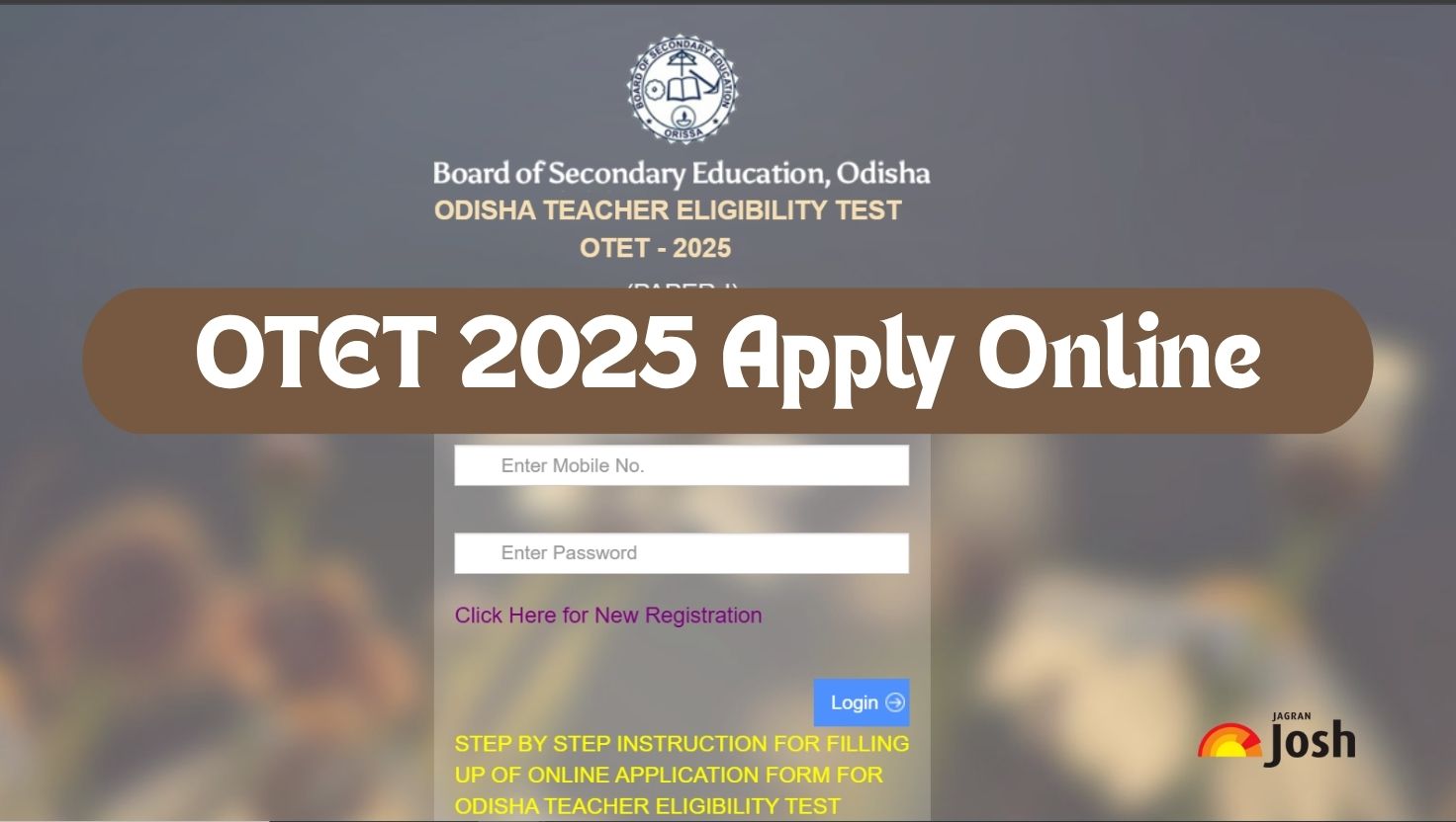 OTET Apply Online 2025 Begins at bseodisha.nic.in, Check Odisha TET ...