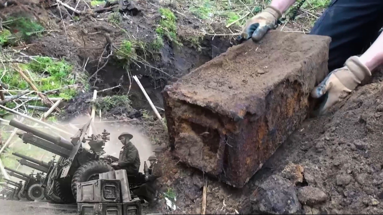 Opening Forgotten WWII Supply Boxes Buried for Decades