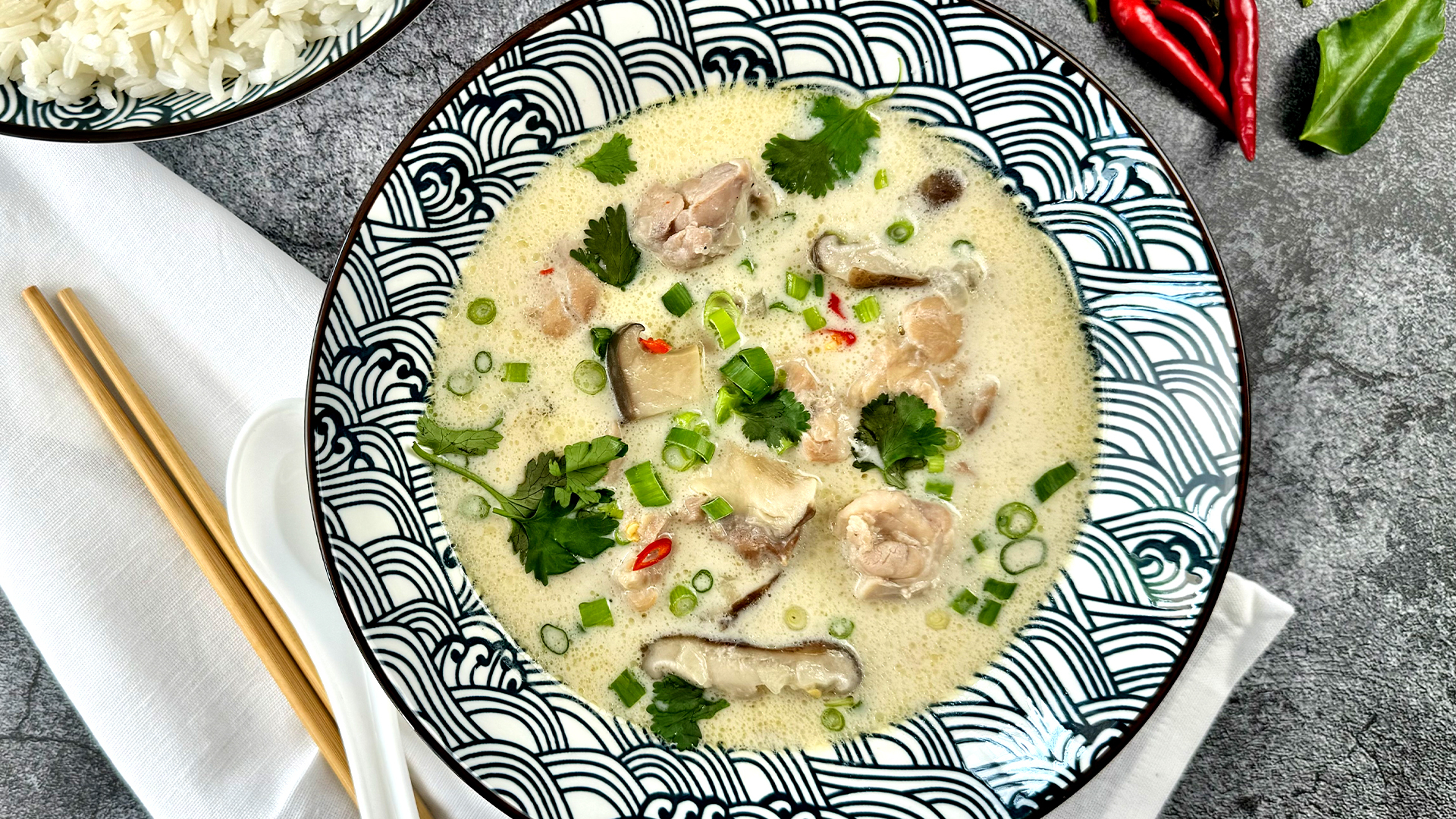 Homemade Tom Kha Gai (Thai Coconut Chicken Soup) Recipe