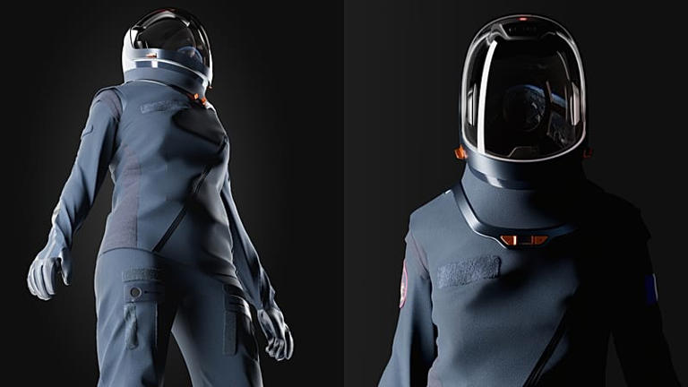 This space suit designed by a French sportswear brand will be tested in ...