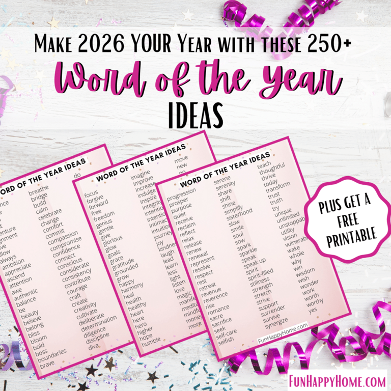 250+ Word of the Year Ideas for 2026 (Plus Definitions)