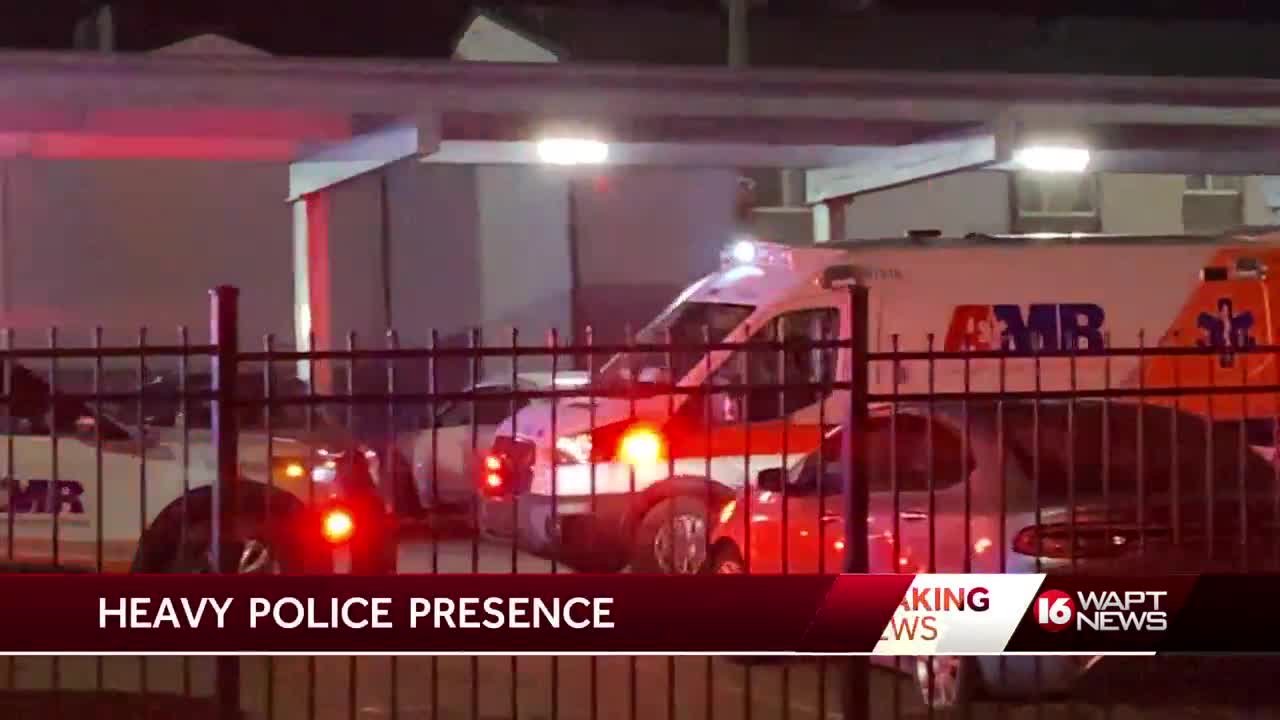 Heavy police presence at Sunset Apartments