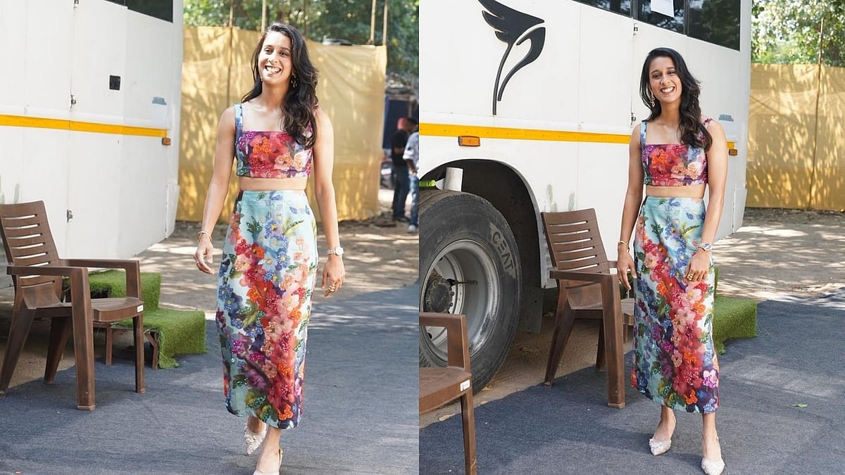 Cricketer Jemimah Rodrigues Steps Out In Floral Co-ord On Sets Of 'Too ...