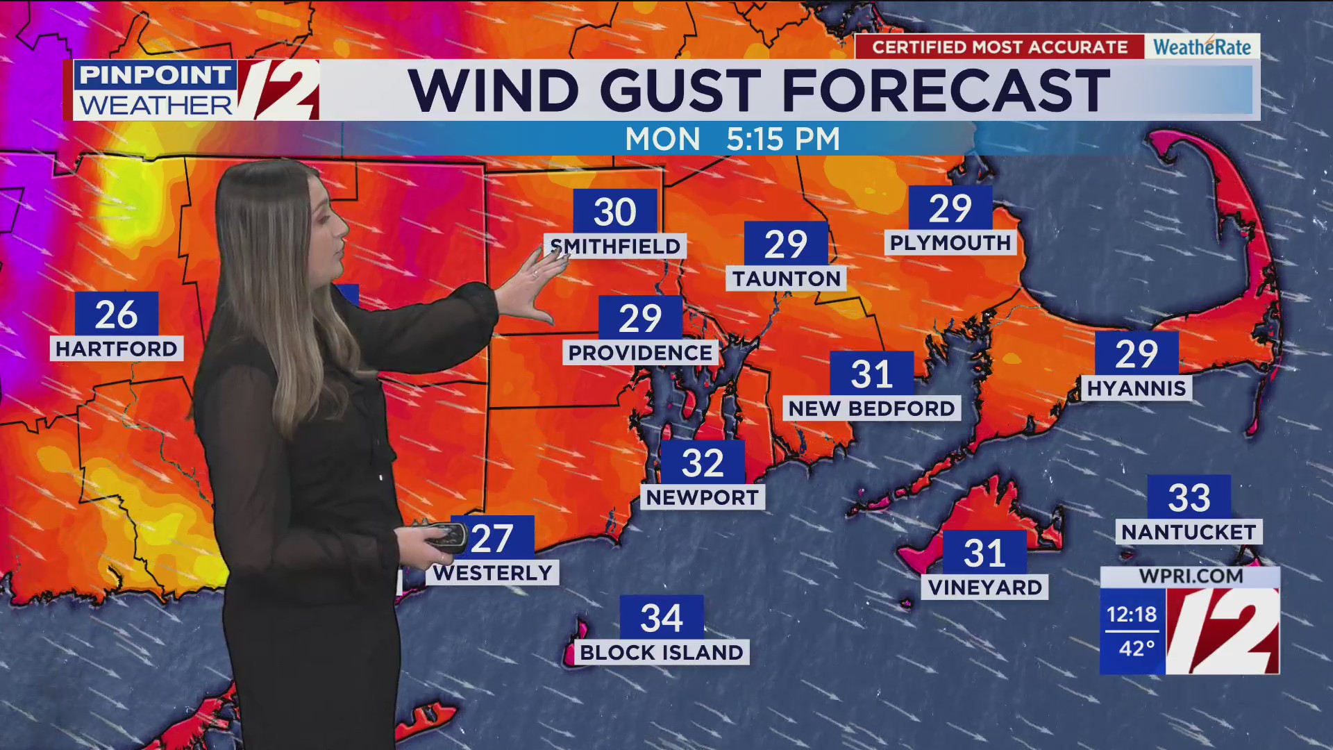 WPRI 12 Weather Forecast 11/17/25