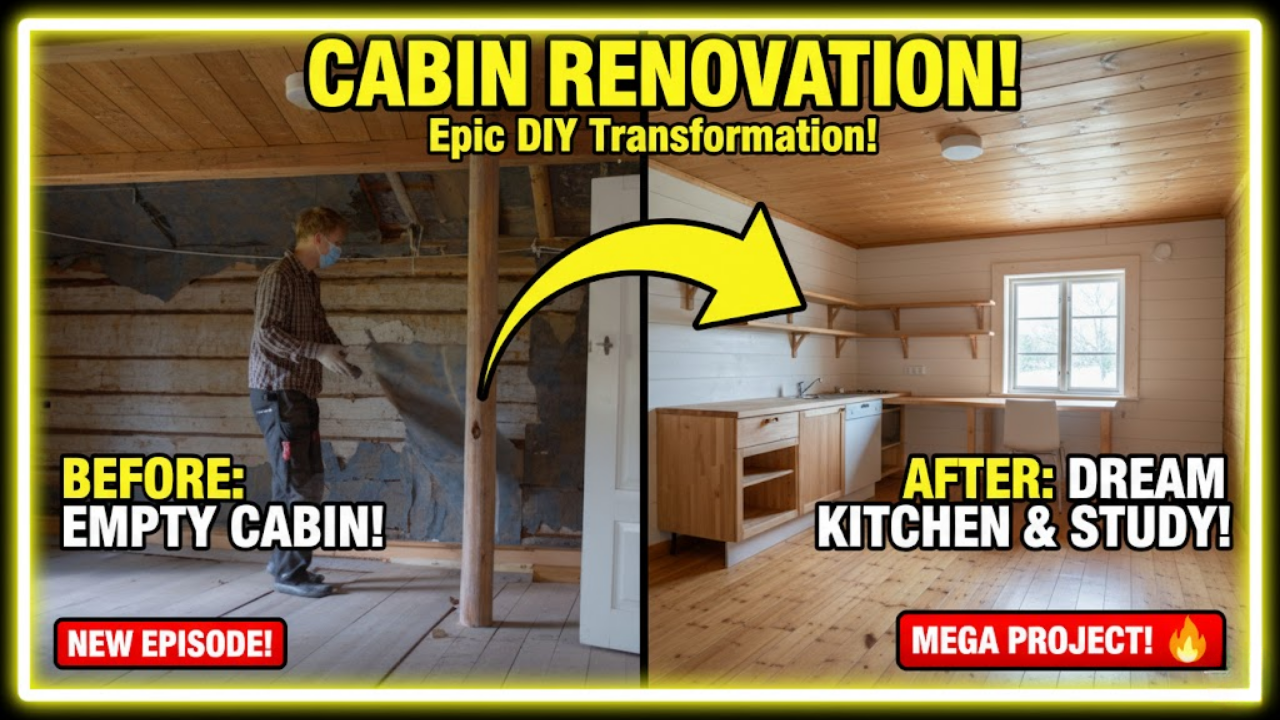 Cabin Renovation Journey – Kitchen Improvements and Study Area