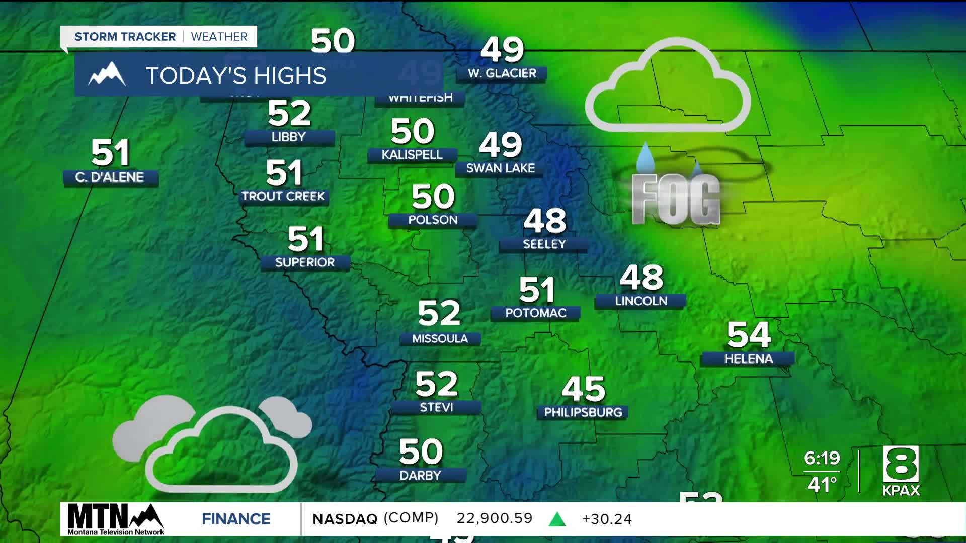 Light rain to start the week