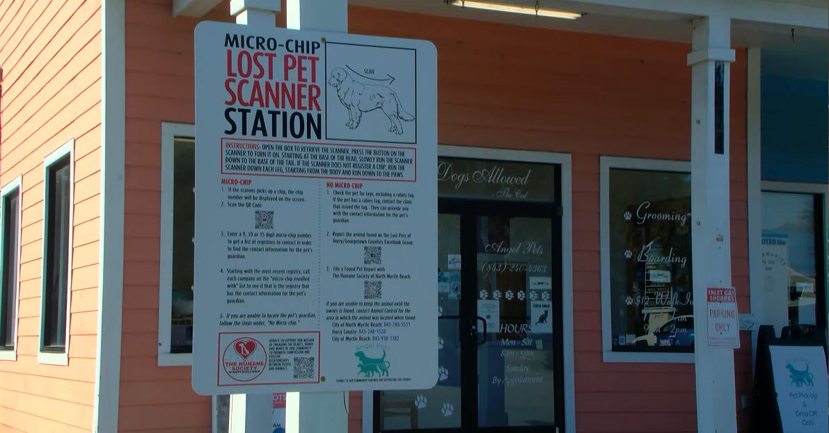 Microchip lost pet scanner stations see more installations in Horry County