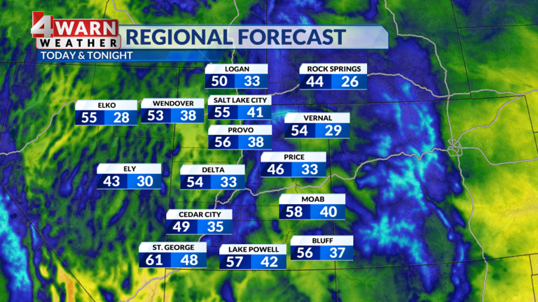 Active weather pattern to continue across Utah with two storms moving ...