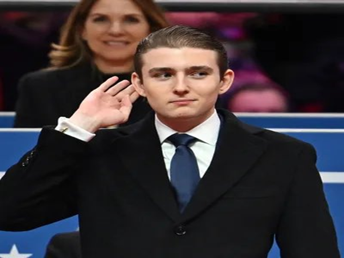 Barron’s private comment to Joe Biden moments before Donald Trump’s ...