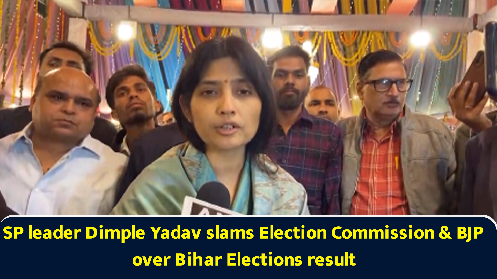 SP leader Dimple Yadav slams Election Commission & BJP over Bihar ...