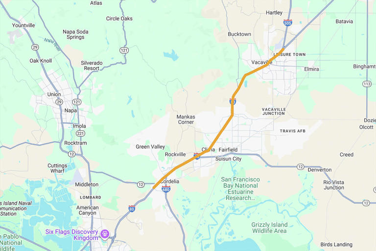 Map shows where 18 miles of toll lanes are coming to Bay Area highway