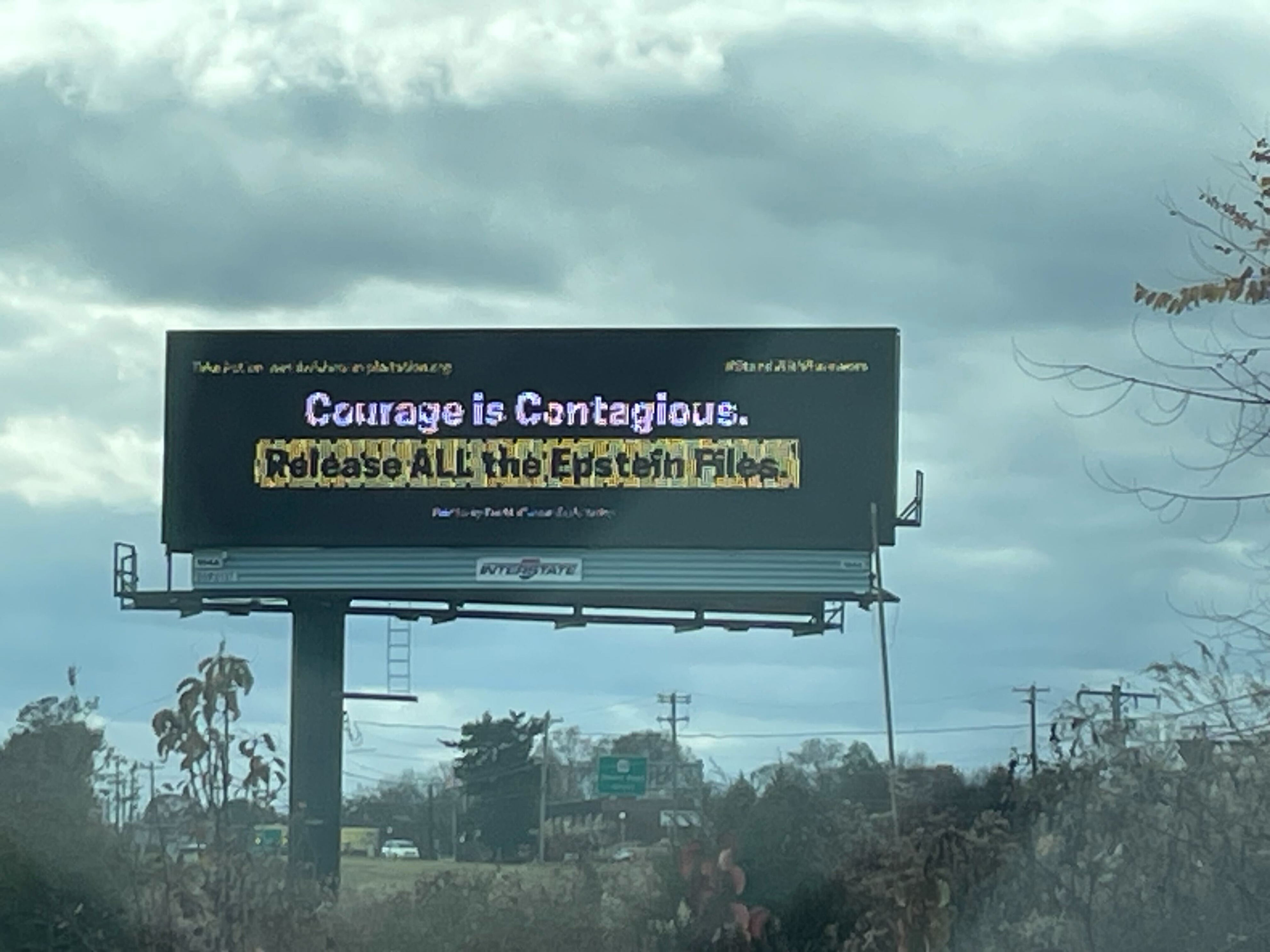 ‘Release all the Epstein files' billboard comes to Bucks County, Pa.
