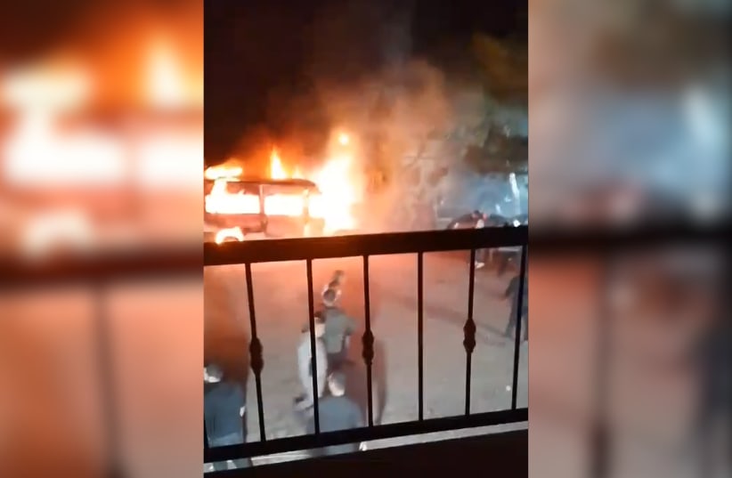 Settlers riot in West Bank Palestinian village, set fire to homes, cars