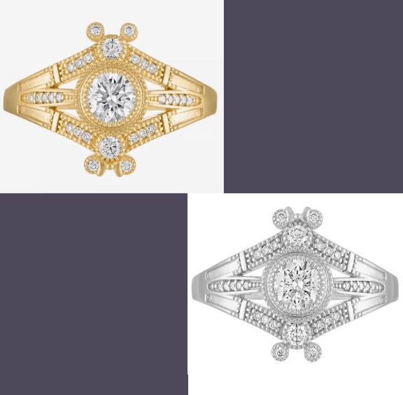 Rebecca Hook's New Yellow or White Gold Mickey Icon Ring Now Available