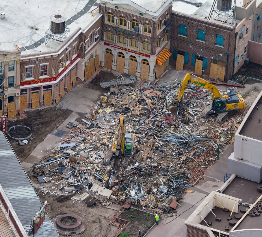 Muppet Courtyard Stage 1 Studio Store Demolished Ahead of Monsters Inc ...