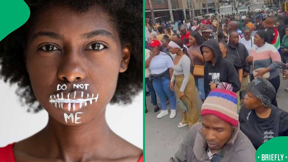 Durban residents joined the GBV national shutdown, marching in purple ...