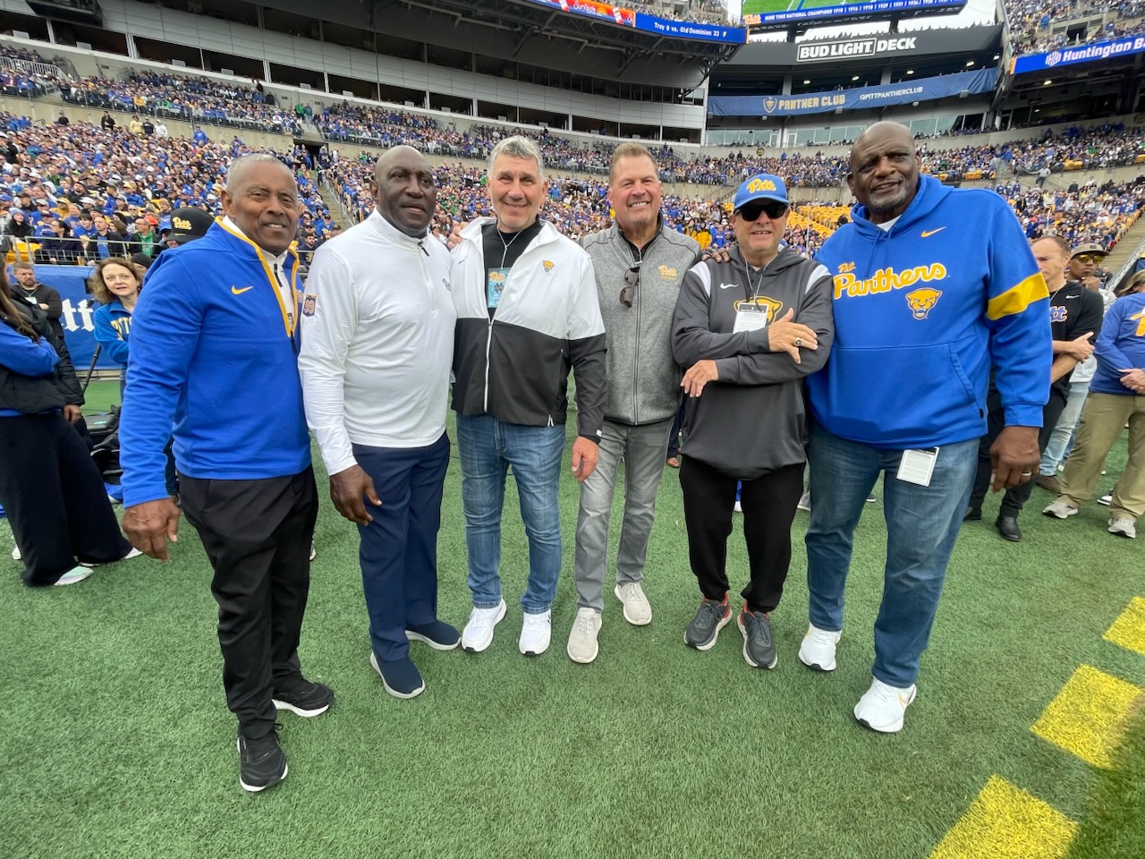 Elmira football legend Gary Tyra at Pitt vs. Notre Dame game