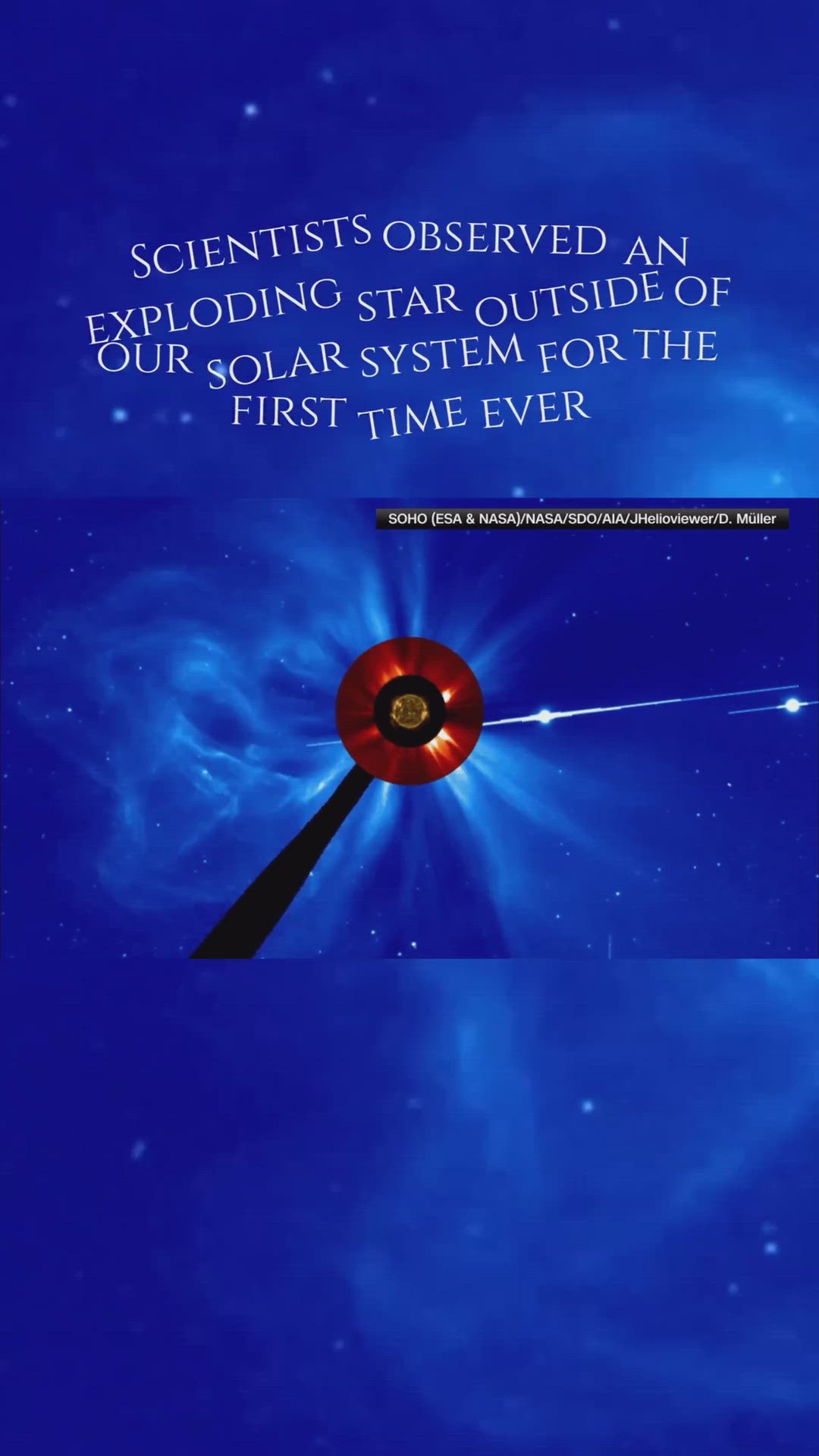 Exploding star outside our solar system