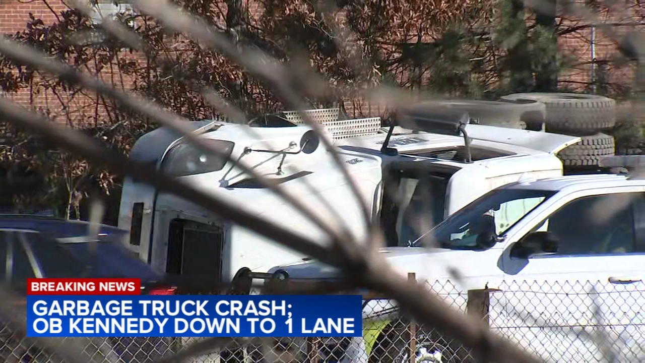 Dump truck overturns on OB Kennedy Expressway; all lanes reopen