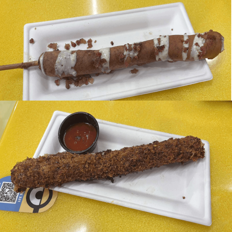 Review: HHN Cursed Carnival Long Corn Dog and Cheese Stick