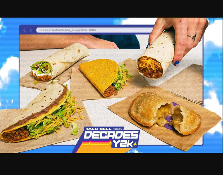 Taco Bell Is Partying Like It's 1999 With Retro Y2K Menu