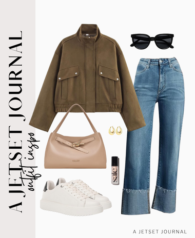 Your new it girl outfit with trendy new jackets and jeans