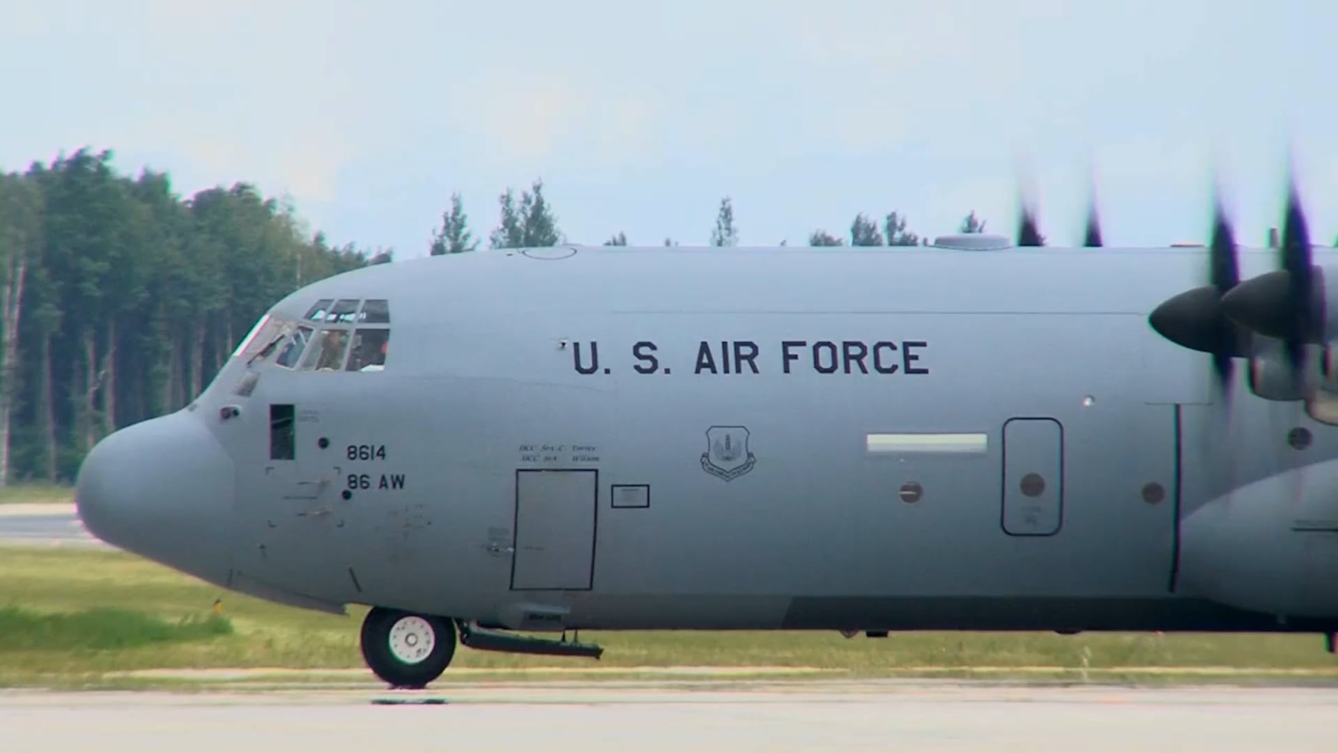 C-130J Super Hercules Military Transport Aircraft In Action