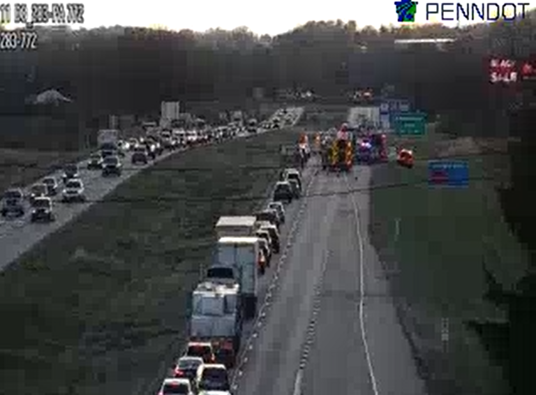 Two separate crashes cause major backups on Route 283