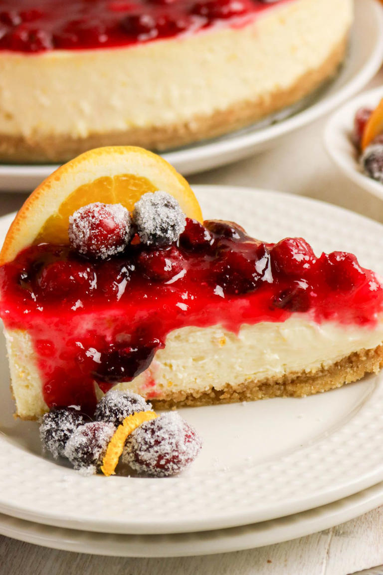 Cranberry Orange Cheesecake