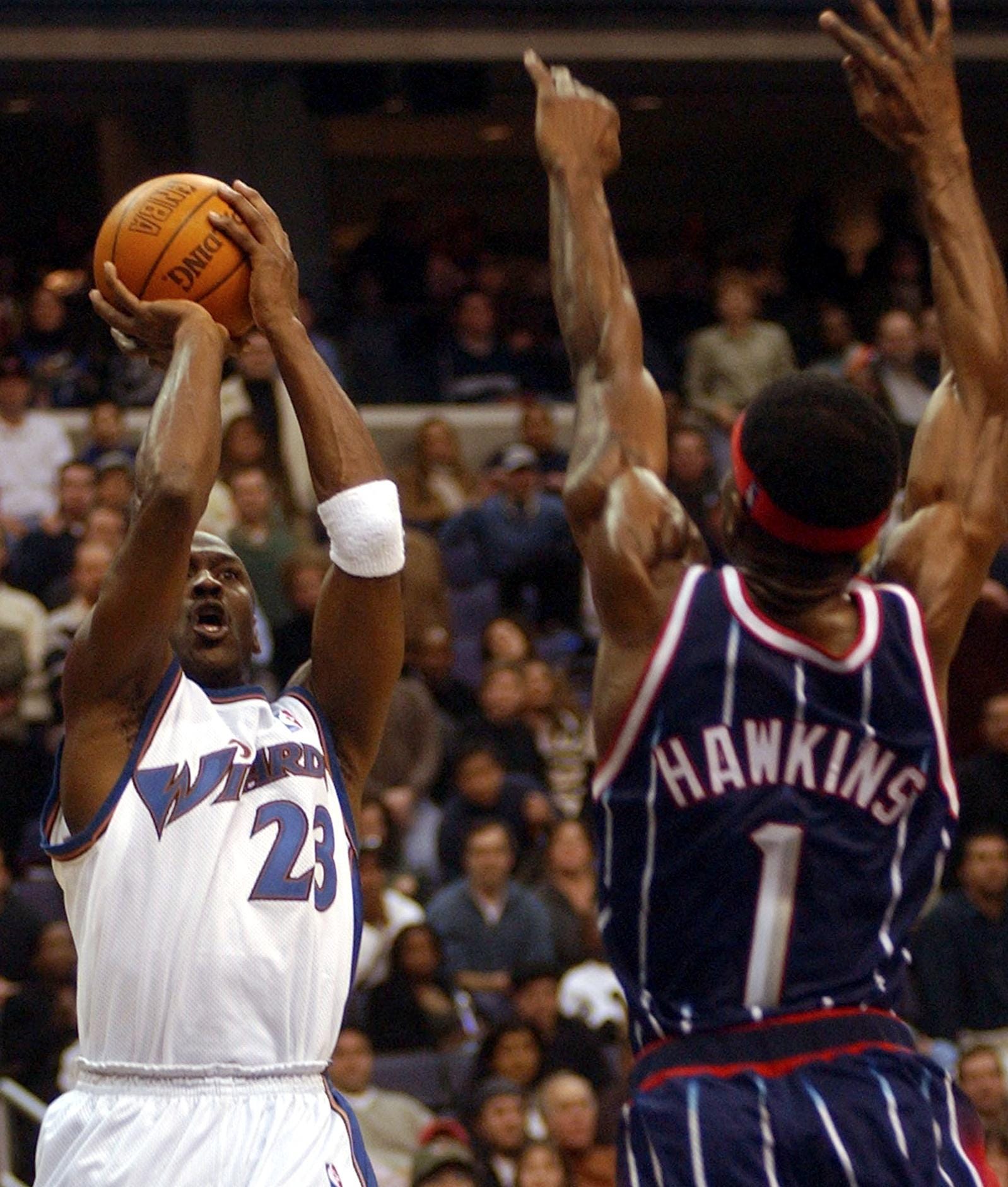 Houston Rockets jersey history No. 1 - Juaquin Hawkins (2002-03)